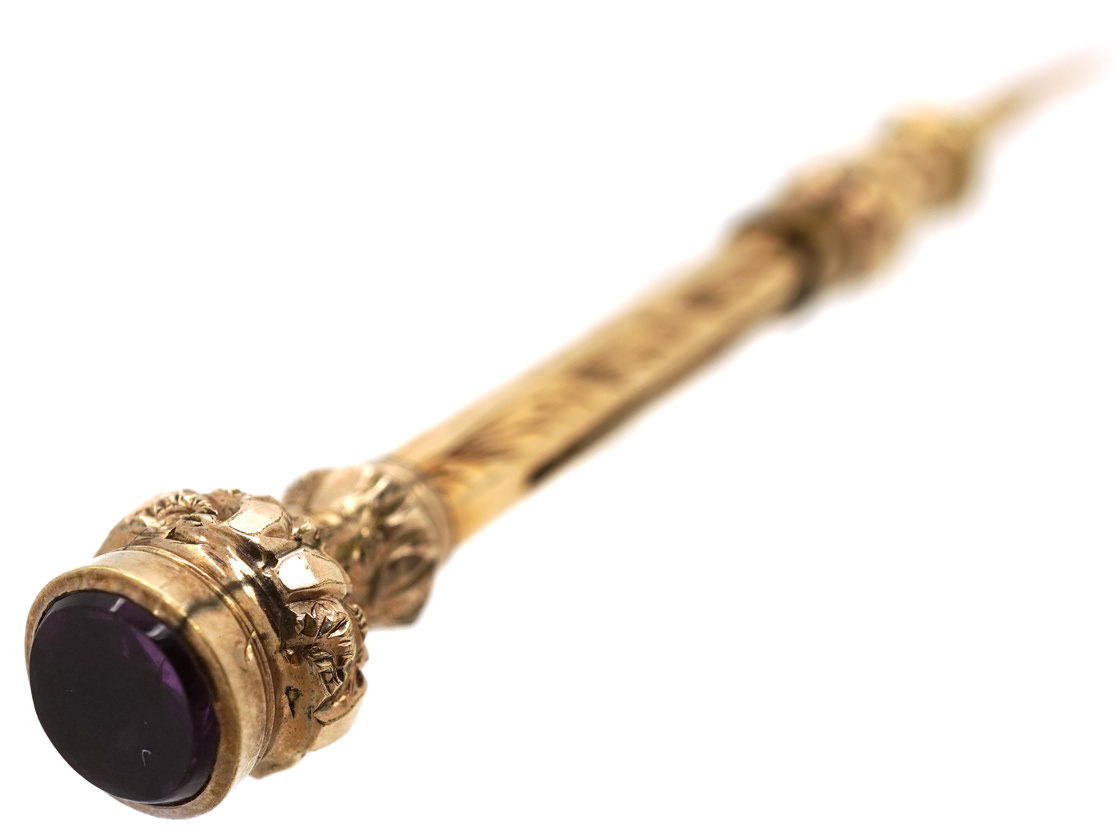 Victorian 9ct Gold Toothpick (490H) | The Antique Jewellery Company