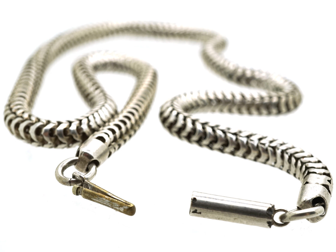 Victorian Silver Snake Chain (843H) | The Antique Jewellery Company