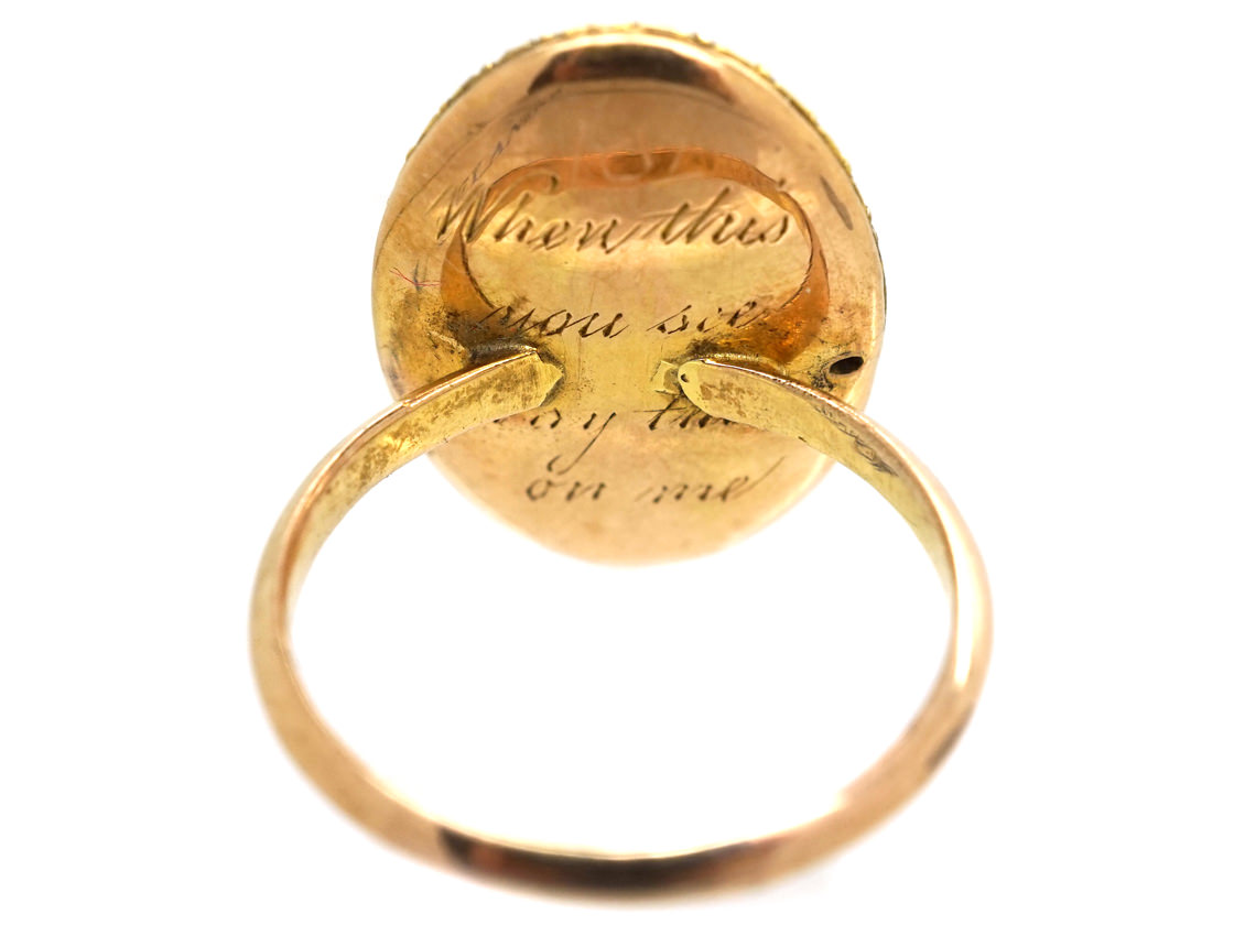 Georgian Gold Memorial Ring With Two Doves (777H) | The Antique ...