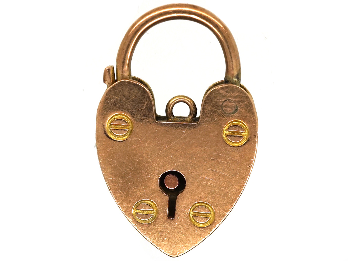 Edwardian 9ct Gold Padlock (797H) | The Antique Jewellery Company