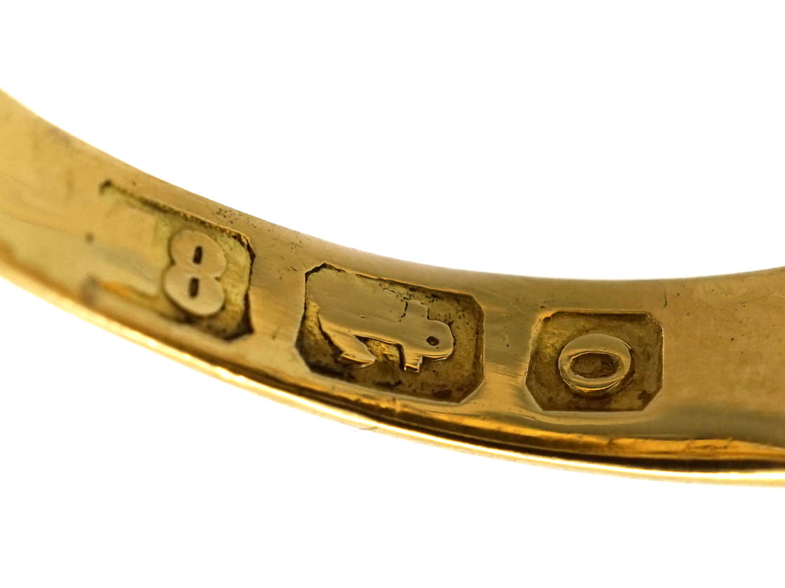 Victorian 18ct Gold & Shield Shaped Bloodstone Signet Ring (987H) | The ...