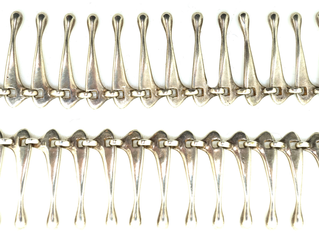 Scandinavian Silver Fringe Necklace (3K) | The Antique Jewellery Company