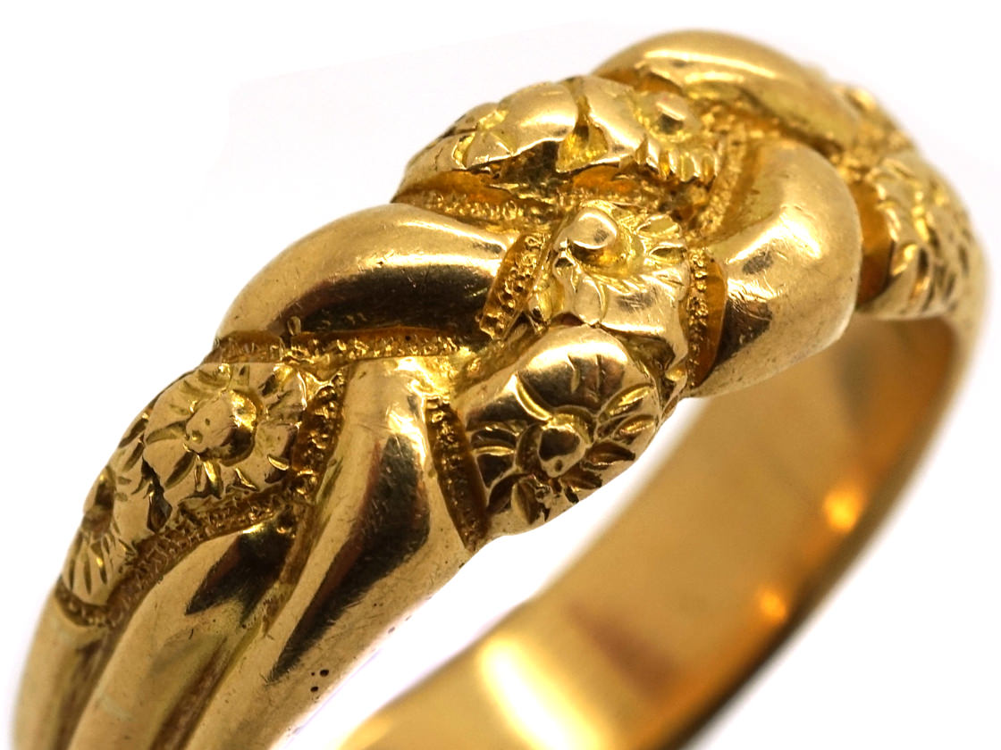 Victorian 18ct Gold Knot Design Ring (13K) | The Antique Jewellery Company