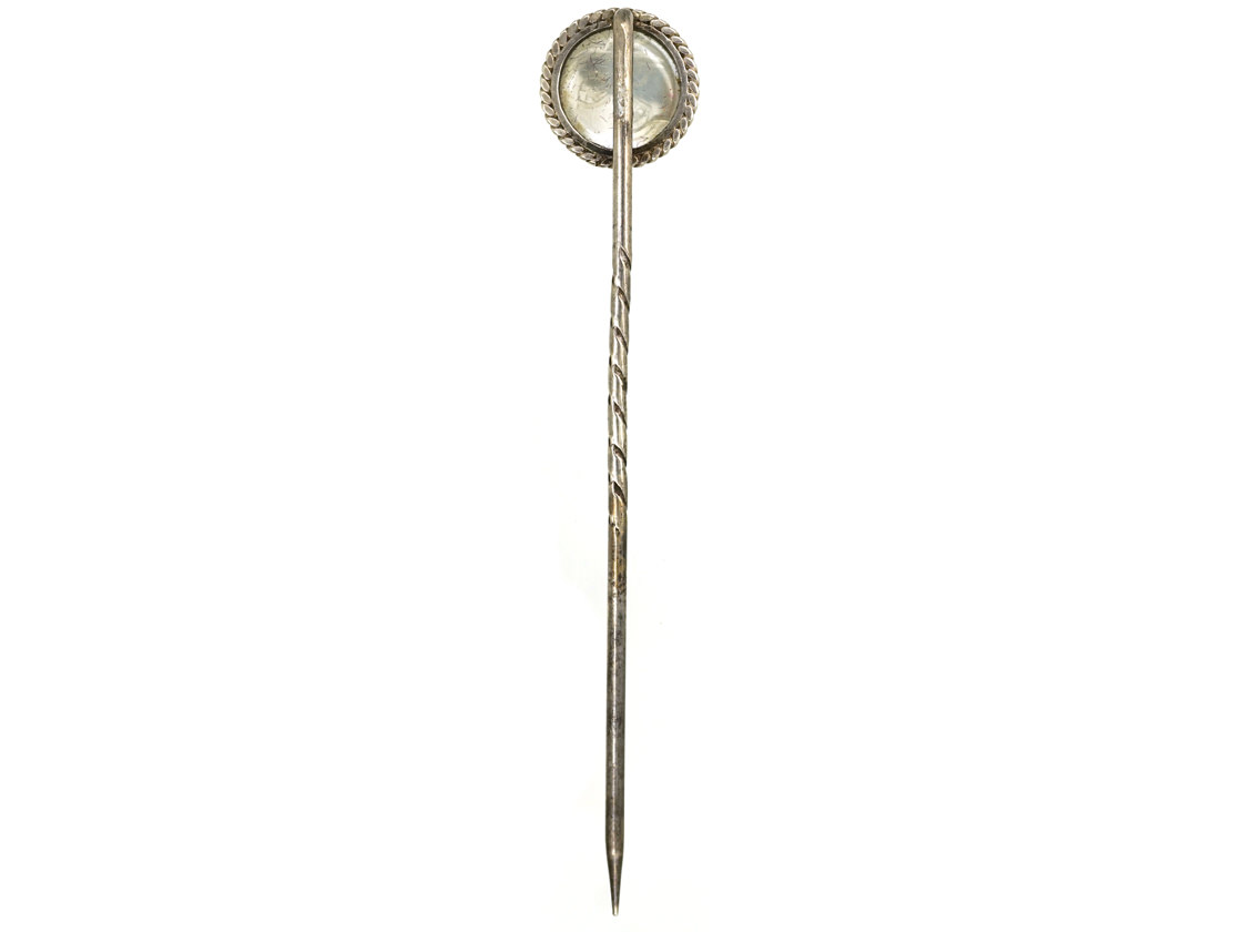 Edwardian Silver & Moonstone Man in the Moon Stick Pin (72SS) | The ...