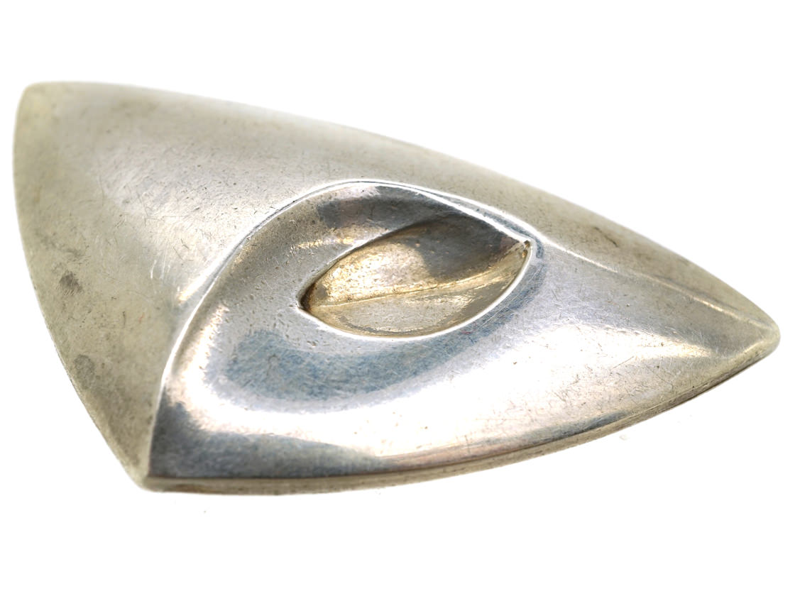 Silver Modernist Brooch (173K) | The Antique Jewellery Company