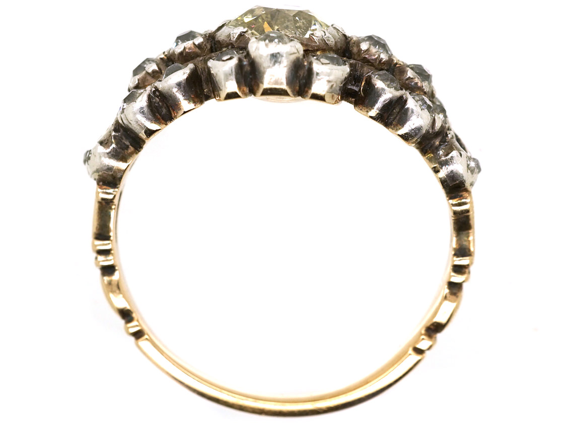Georgian Diamond Cluster Ring (846K) | The Antique Jewellery Company