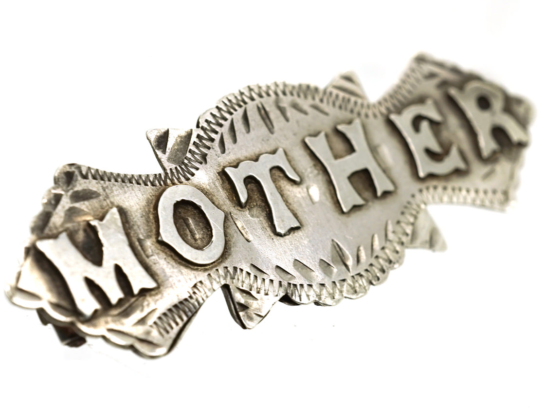 Victorian Silver Mother Brooch (897K) | The Antique Jewellery Company