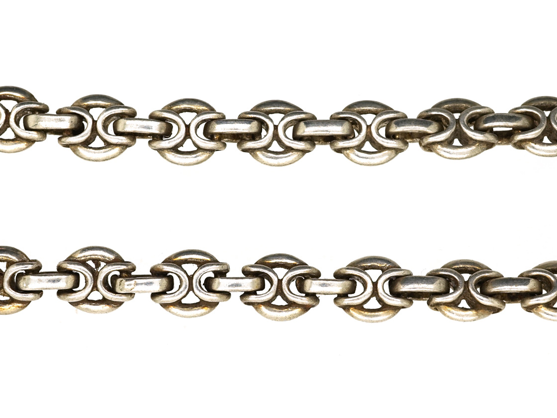 Silver Chain Necklace (862K) | The Antique Jewellery Company