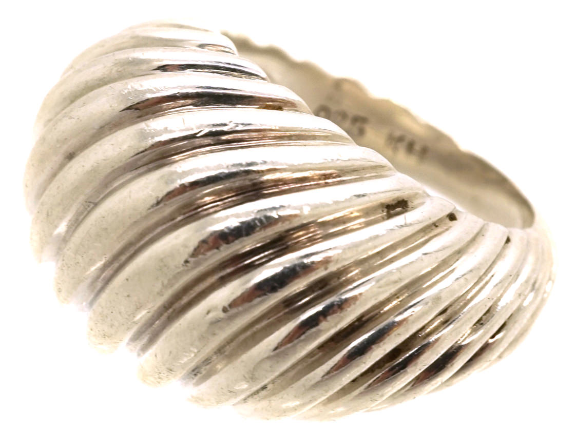 Silver Coil Ring (2L) | The Antique Jewellery Company