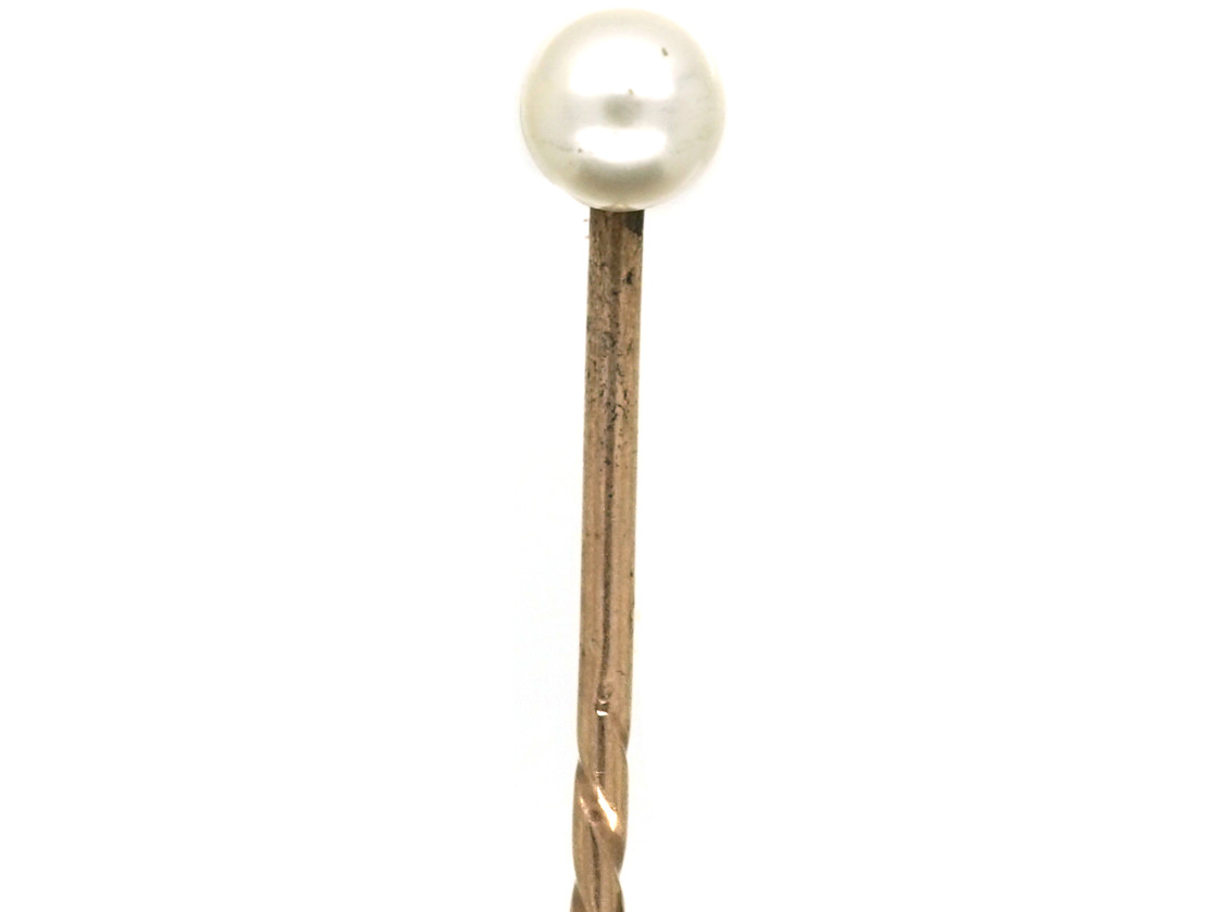 Edwardian Natural Pearl Tie Pin (979K) | The Antique Jewellery Company