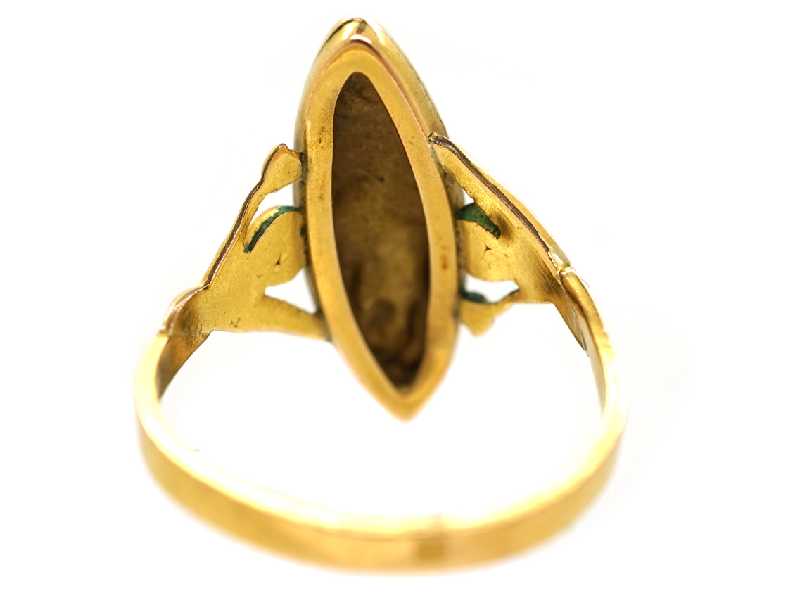 French Rolled Gold Art Nouveau Ring (57C/OJ) | The Antique Jewellery ...