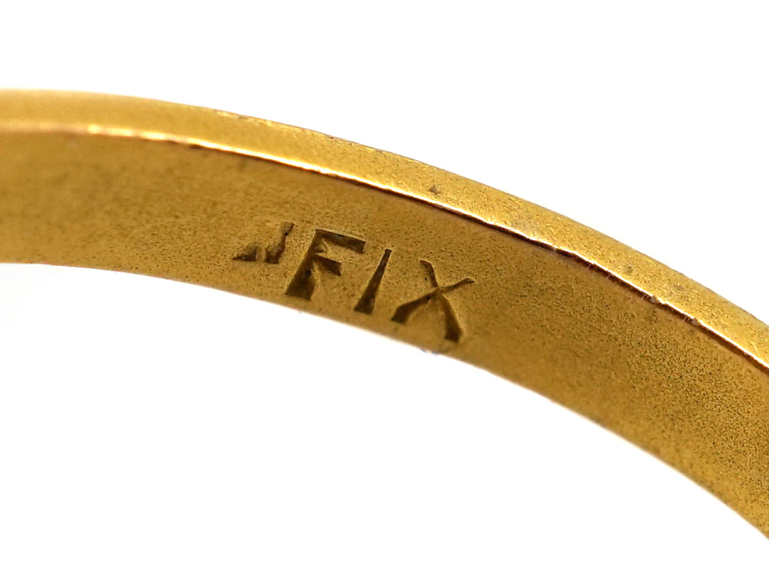 French Rolled Gold Art Nouveau Ring (57C/OJ) | The Antique Jewellery ...