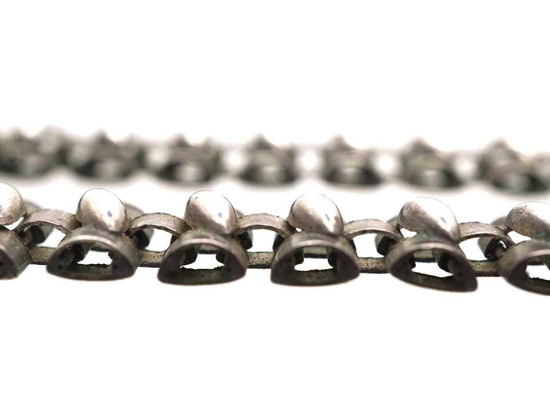 Early 20th Century Silver Chain (388L) | The Antique Jewellery Company