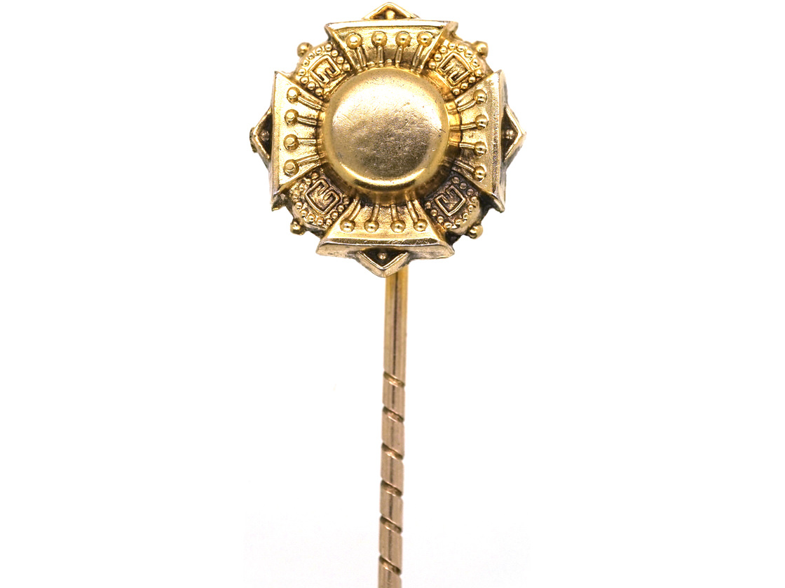 Victorian 15ct Gold Maltese Cross Tie Pin (519L) | The Antique ...