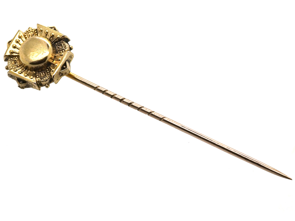 Victorian 15ct Gold Maltese Cross Tie Pin (519L) | The Antique ...