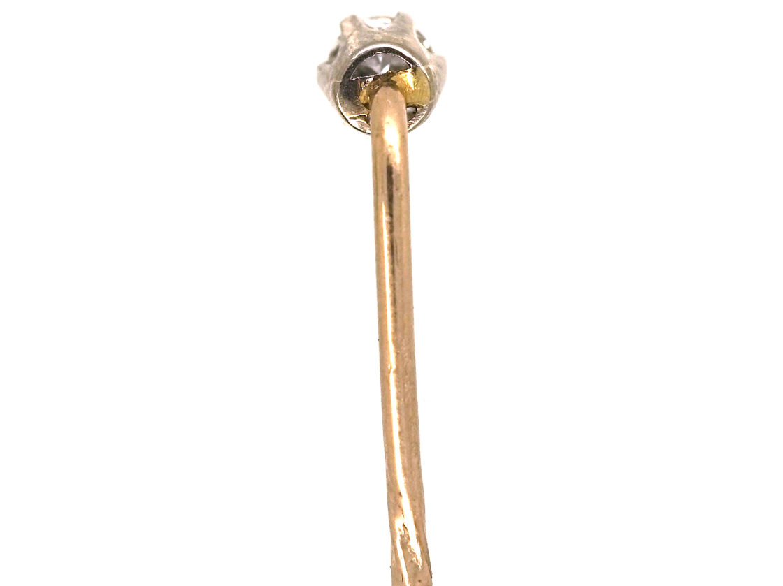 Diamond Solitaire Tie Pin (508L) | The Antique Jewellery Company