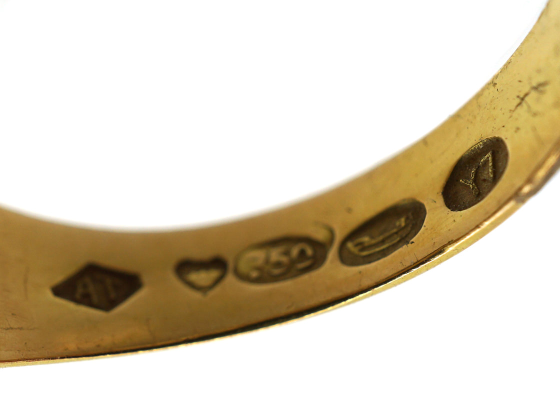 18ct Gold & Enamel Ring by Alexander Tillander Workshop (16M) | The ...