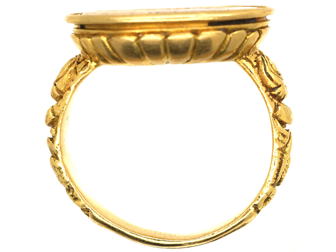 Georgian 18ct Gold Ring with Intaglio of Centurion's Head (18M) | The ...