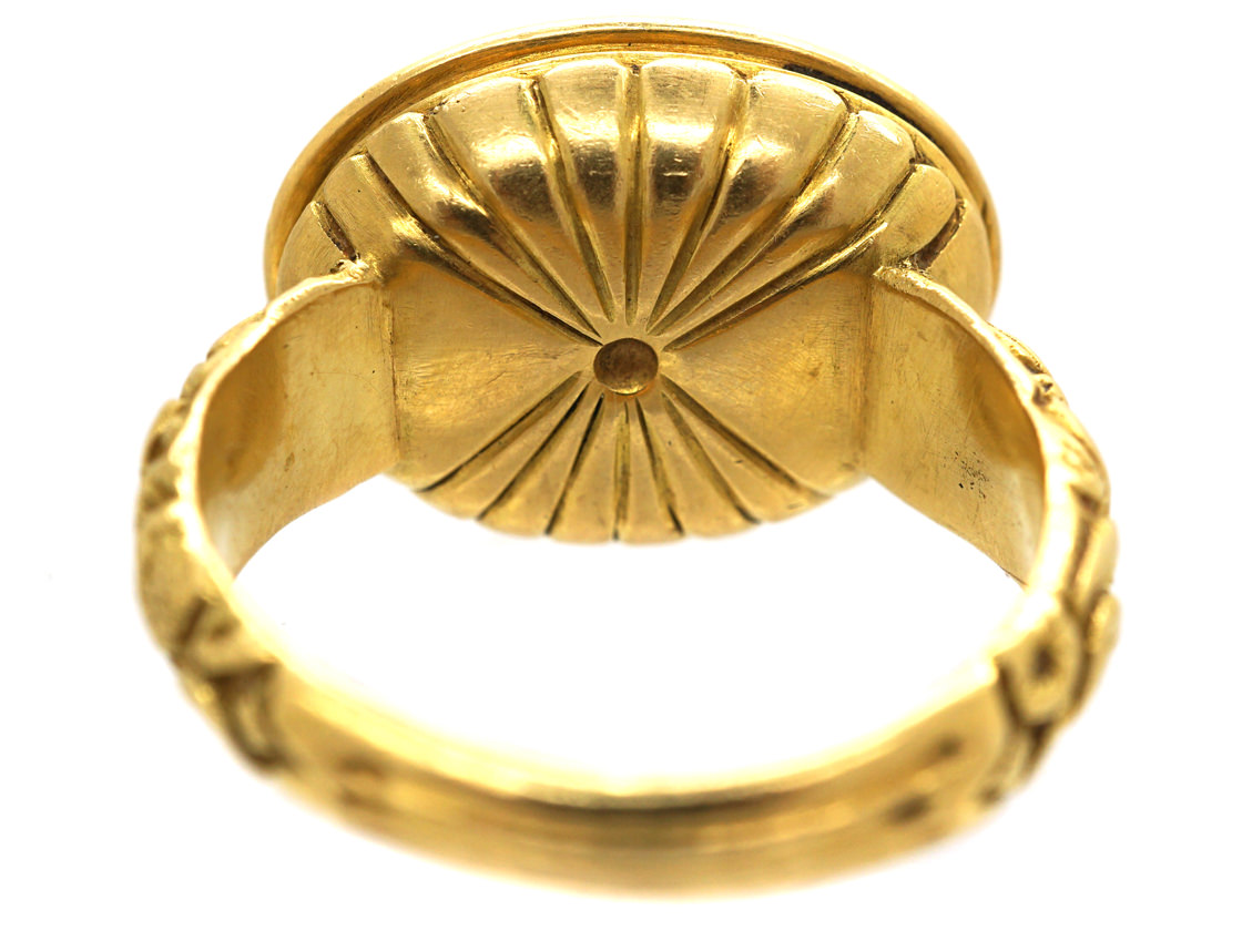 Georgian 18ct Gold Ring with Intaglio of Centurion's Head (18M) | The ...