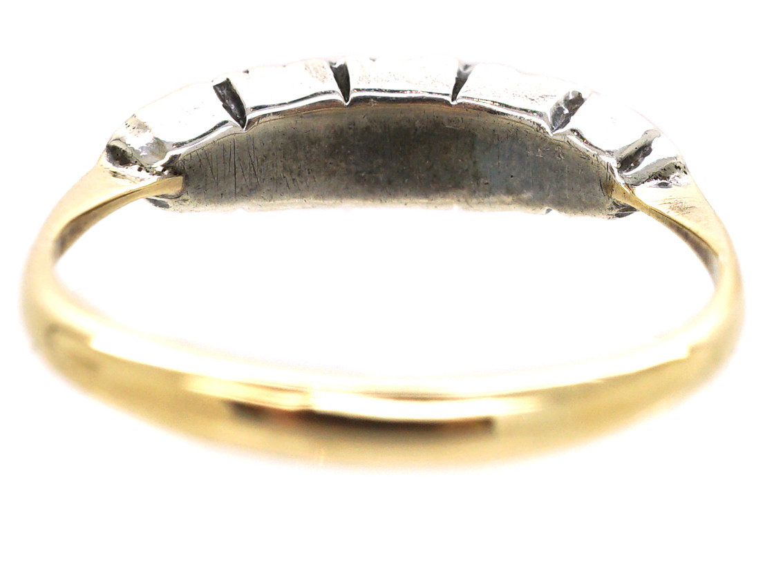 Edwardian 9ct Gold Blue & White Paste Ring (283M) | The Antique ...