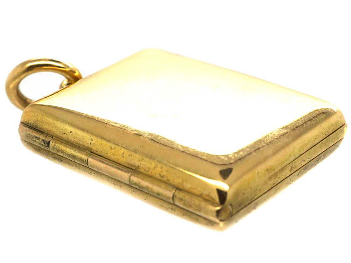 Victorian 18ct Gold Rectangular Double Opening Locket (737M) | The ...