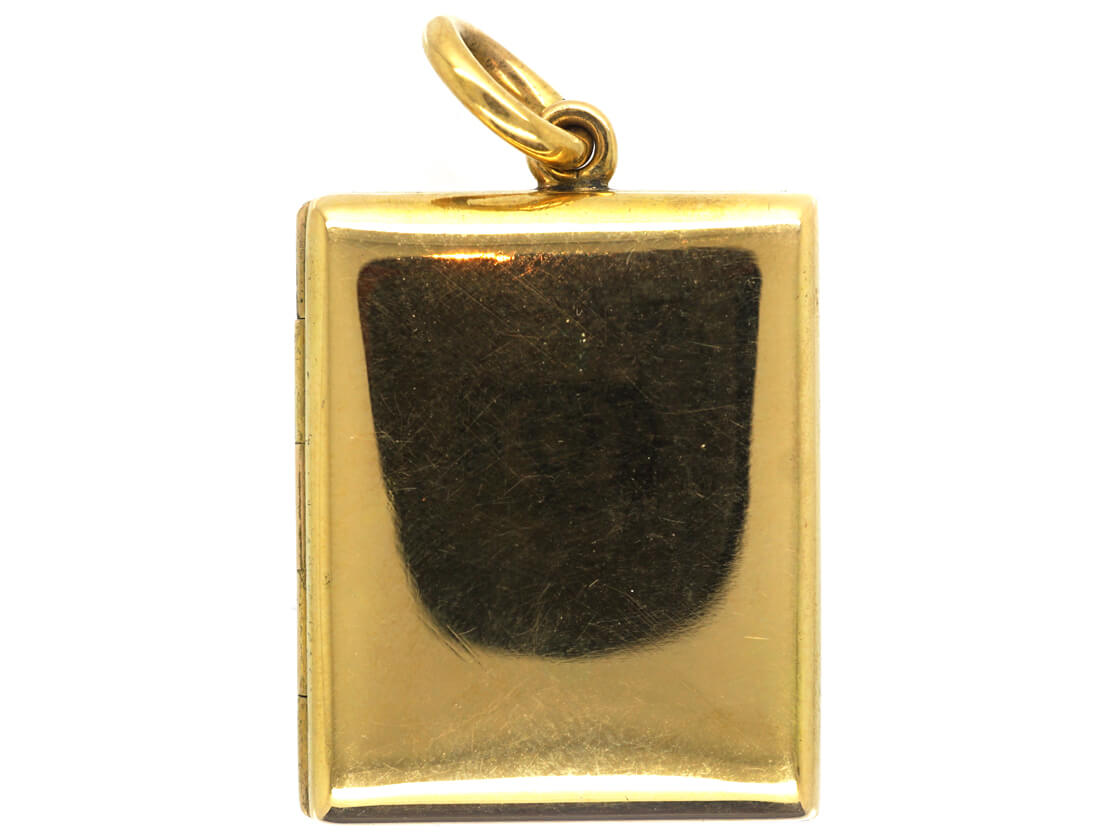 Victorian 18ct Gold Rectangular Double Opening Locket (737M) | The ...