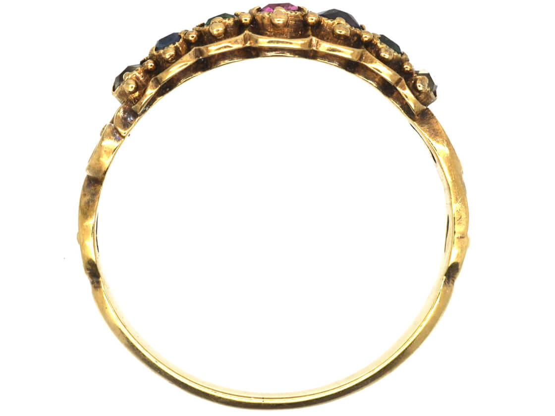 Regency 15ct Gold Dearest Ring (932M) | The Antique Jewellery Company