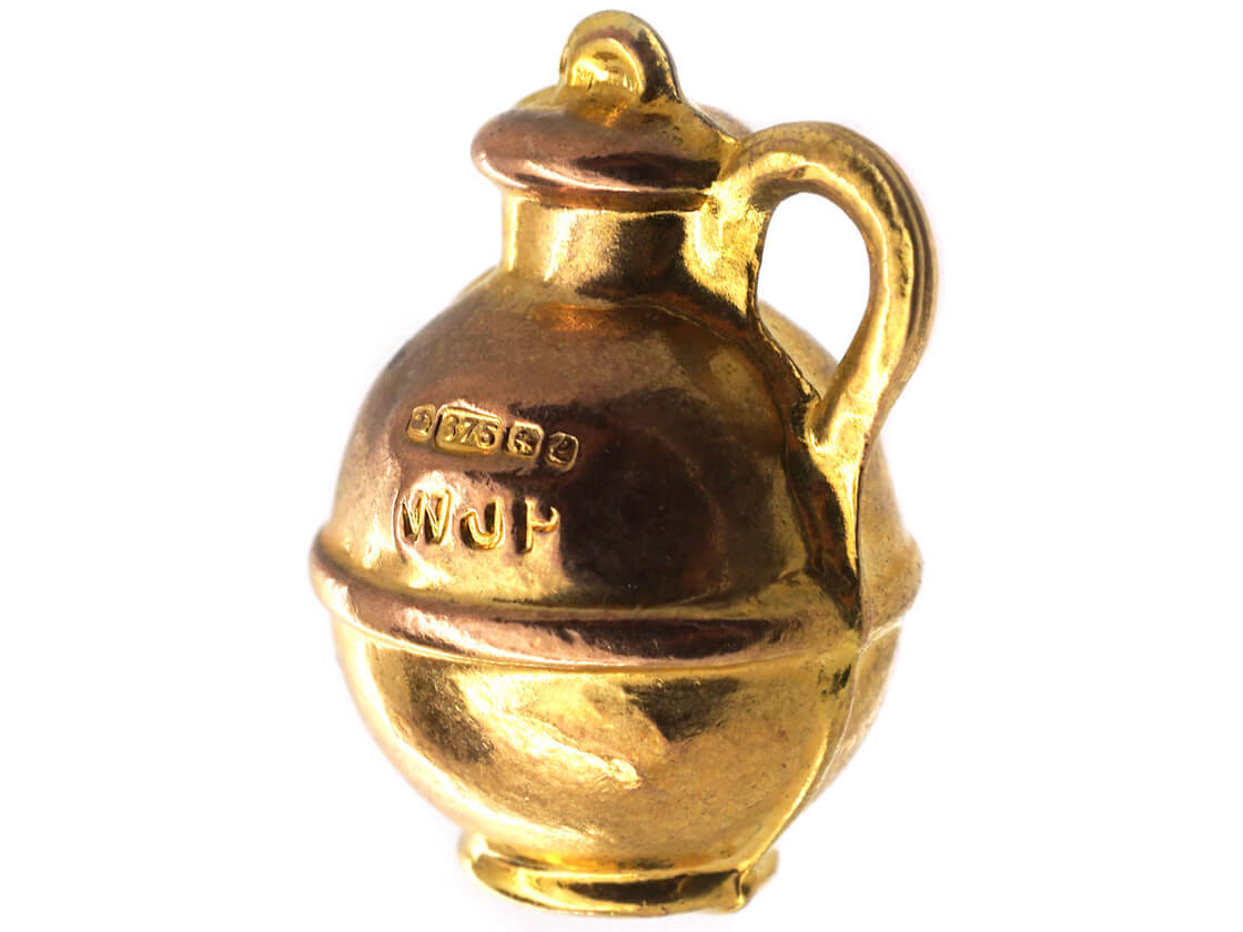 9ct Gold Flagon Charm (11/T) | The Antique Jewellery Company