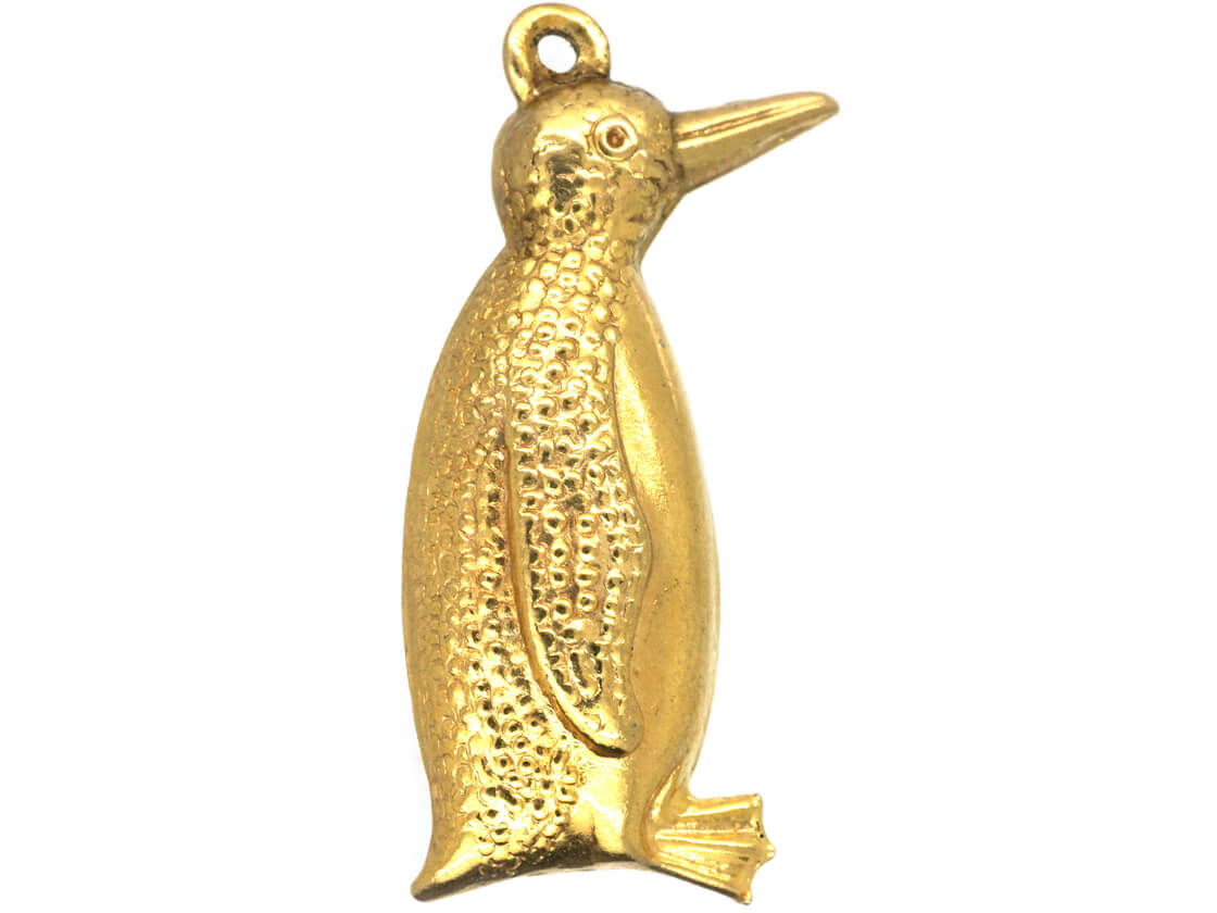 9ct Gold Penguin Charm (6/T) | The Antique Jewellery Company