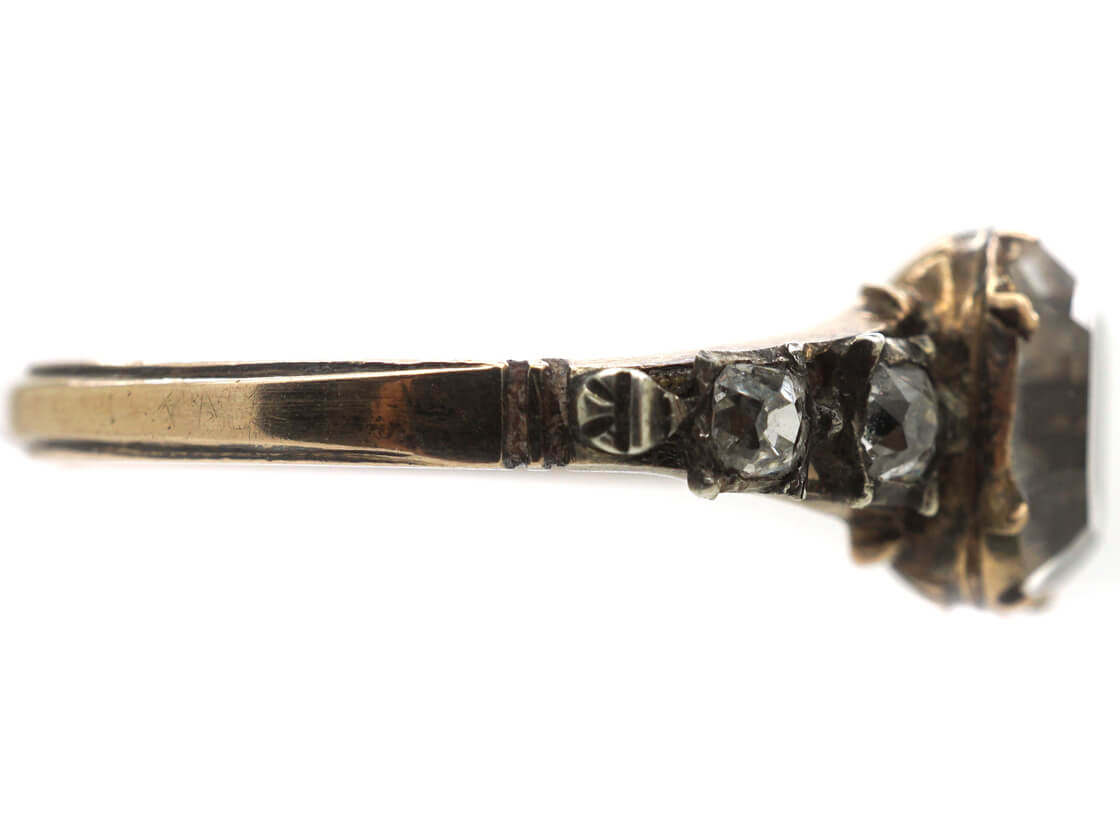 Georgian Gold Stuart Crystal Ring with Gold Thread Detail (824M) | The ...