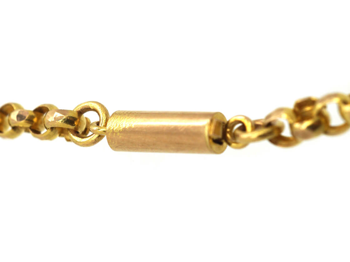 Victorian 9ct Gold Belcher Chain with Barrel Clasp (74N) | The Antique ...