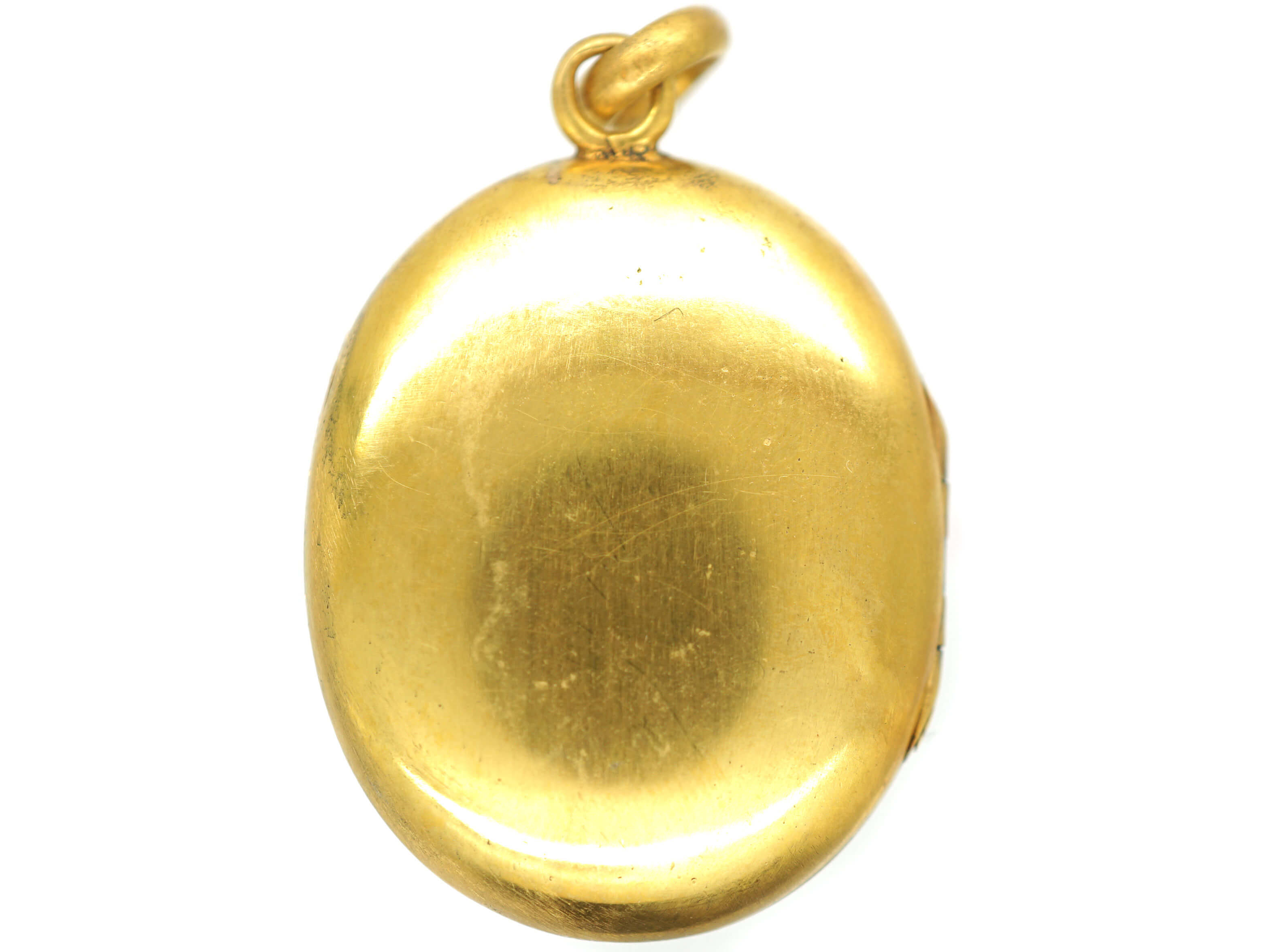 Victorian Oval Gilt Metal Locket set with Amethyst Paste (11/Z) | The ...