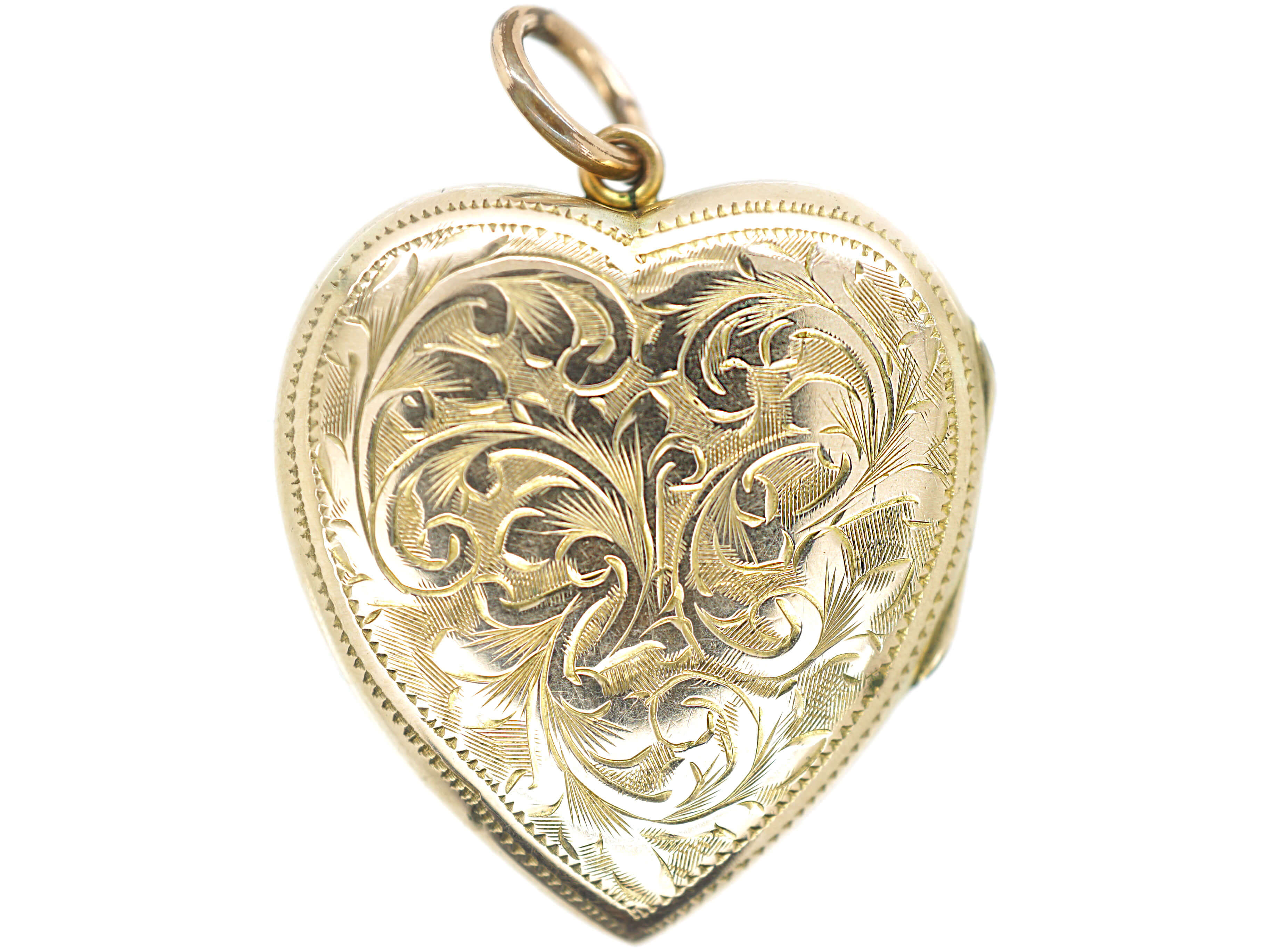 Edwardian 9ct Back & Front Heart Shaped Locket (239N) | The Antique ...