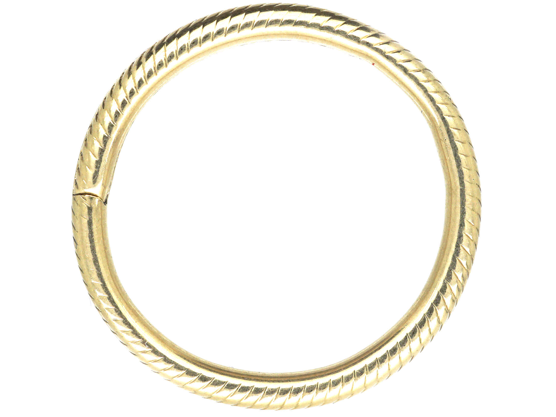 Georgian 15ct Gold Split Ring Band (920M) | The Antique Jewellery Company
