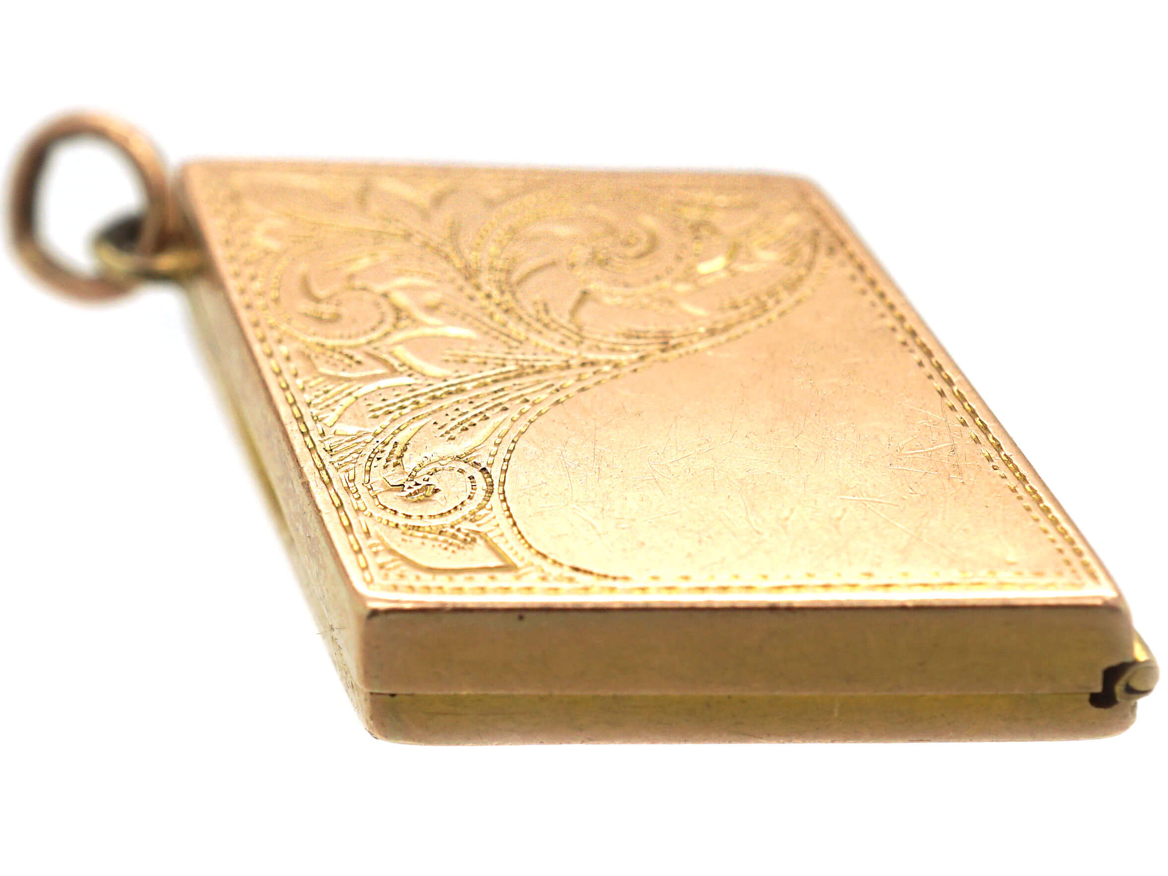 Edwardian 9ct Gold Diamond Shaped Locket (383N) | The Antique Jewellery ...