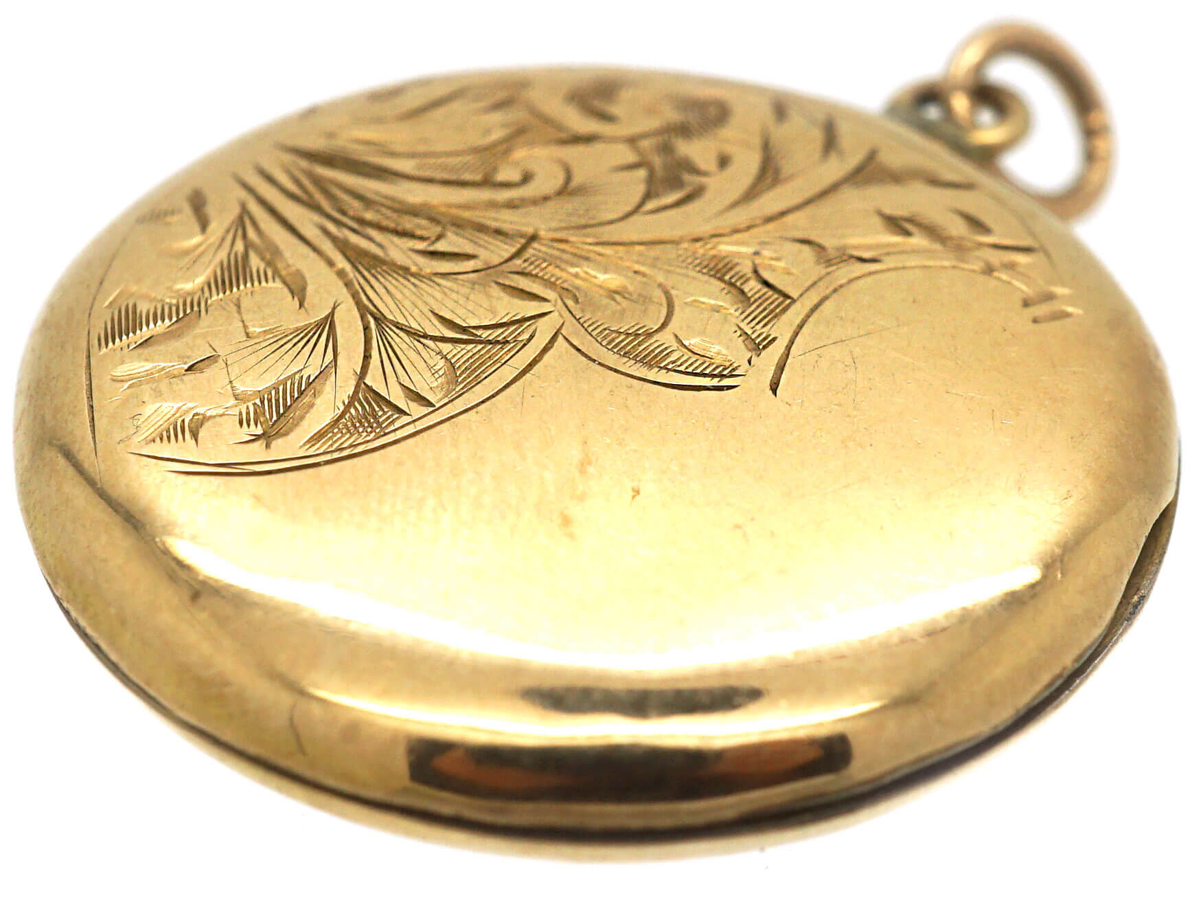 Edwardian 9ct Back & Front Round Locket (864 N) | The Antique Jewellery ...