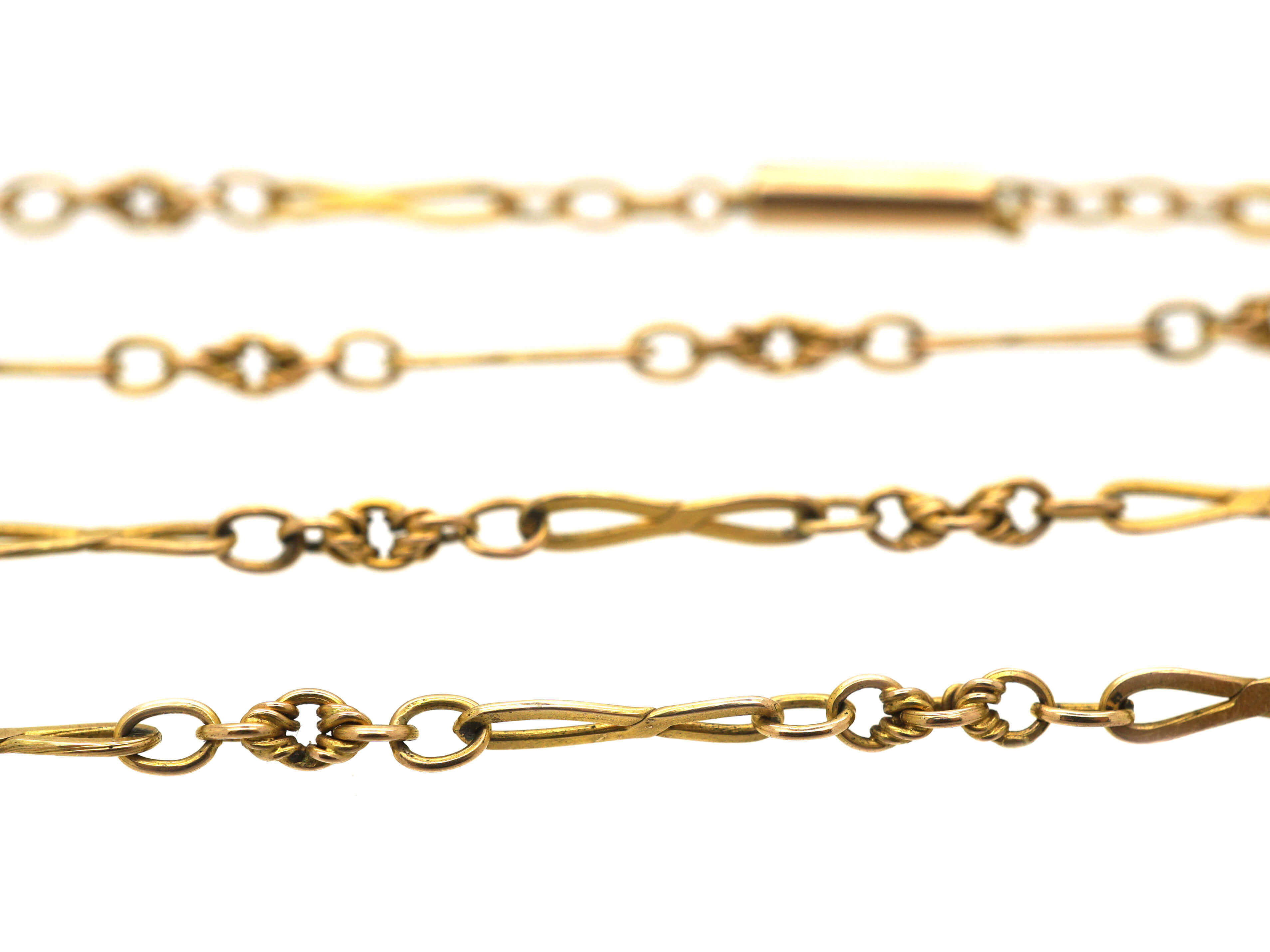 Edwardian Figure of Eight Design 9ct Gold Chain (354N) | The Antique ...
