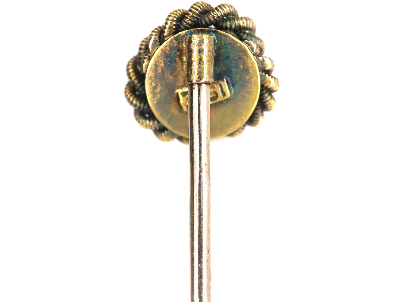 Victorian 15ct Gold Rope & Bobble Tie Pin (7/G) | The Antique Jewellery ...