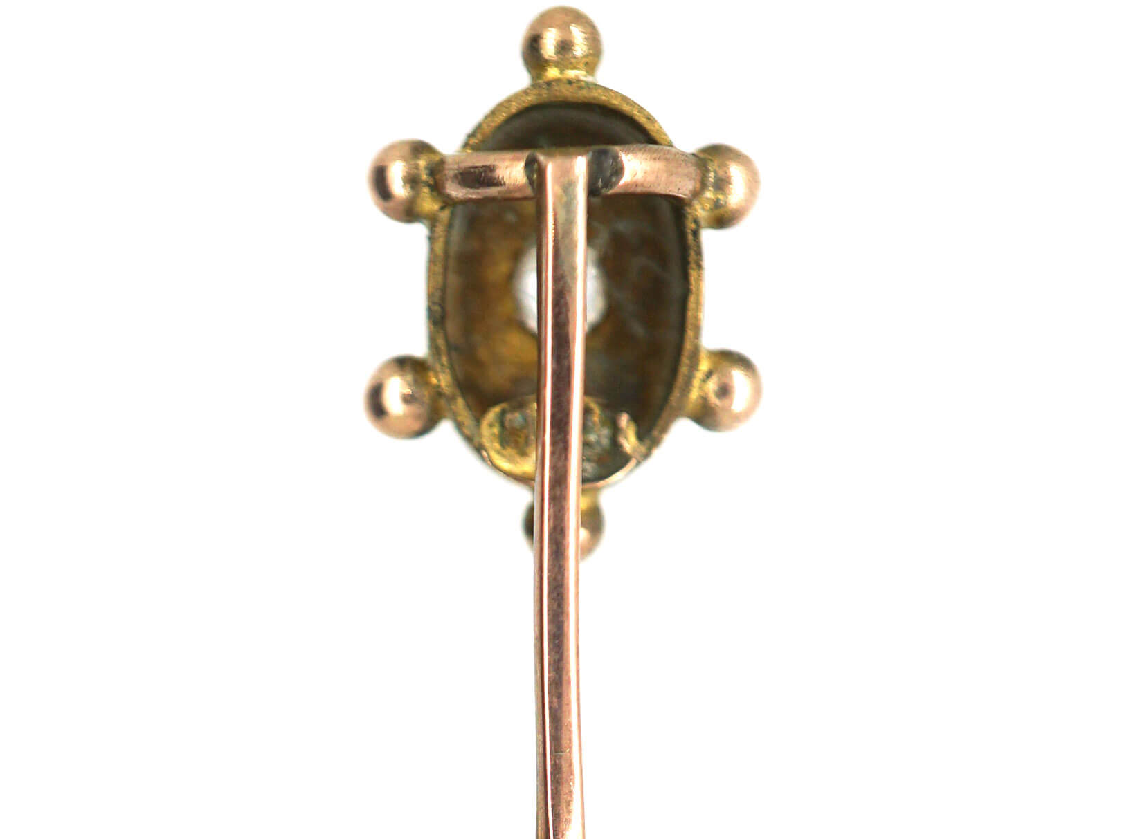 Victorian 9ct Gold Oval Shaped Tie Pin set with a Diamond (6/G) | The ...