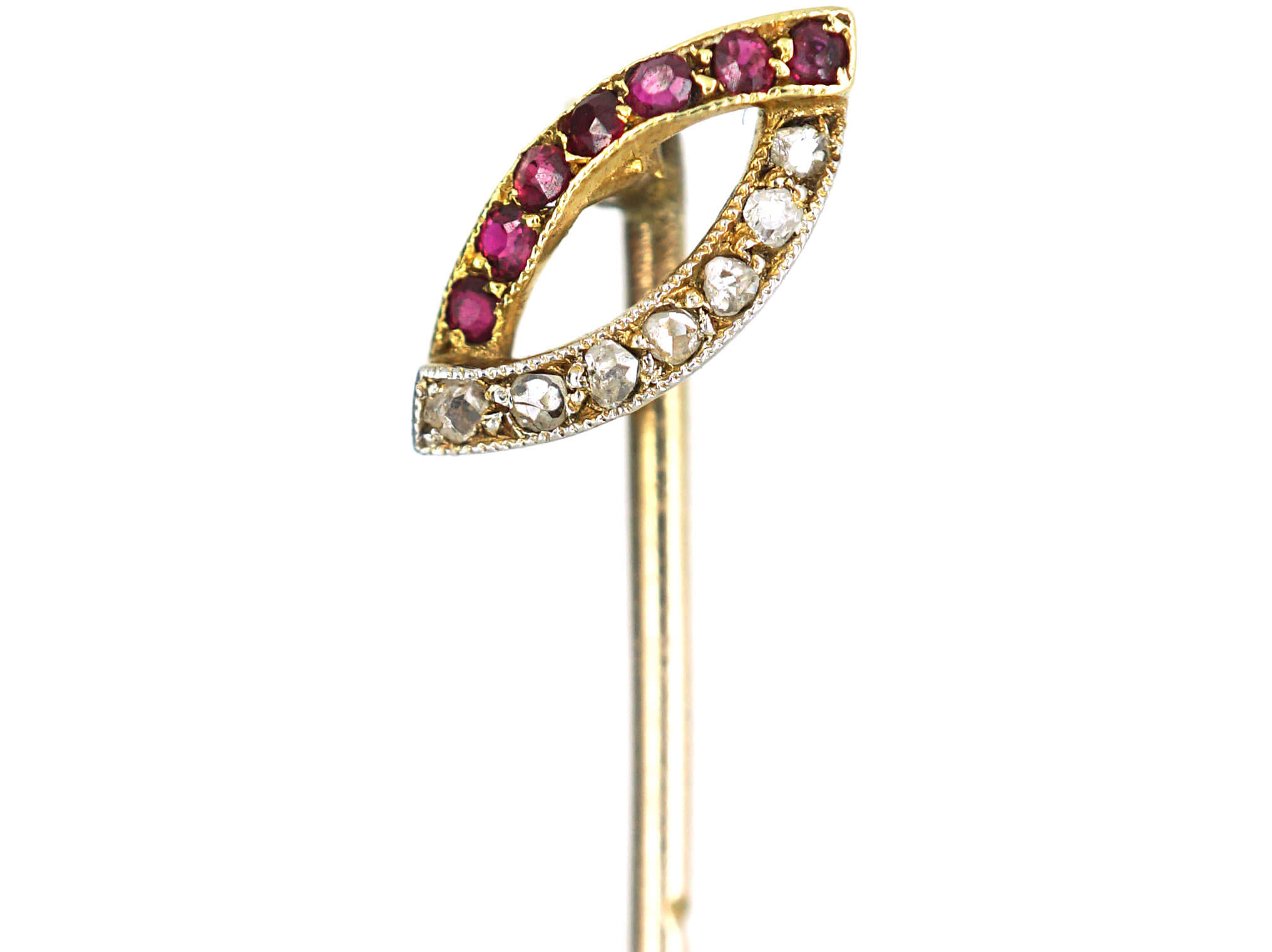 Art Deco Ruby & Diamond Tie Pin (464N) | The Antique Jewellery Company
