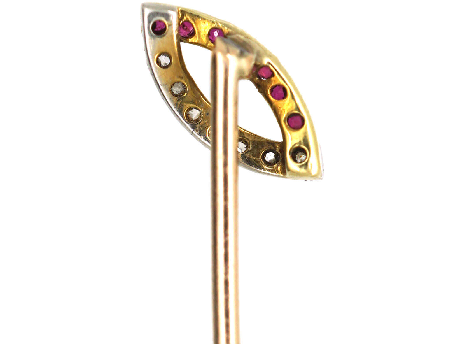 Art Deco Ruby & Diamond Tie Pin (464N) | The Antique Jewellery Company