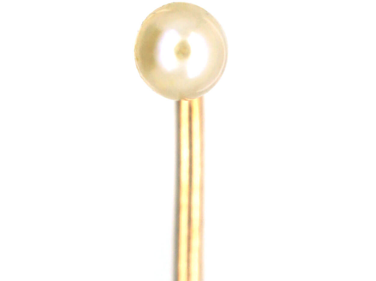 Edwardian Natural Pearl Tie Pin (42/G) | The Antique Jewellery Company