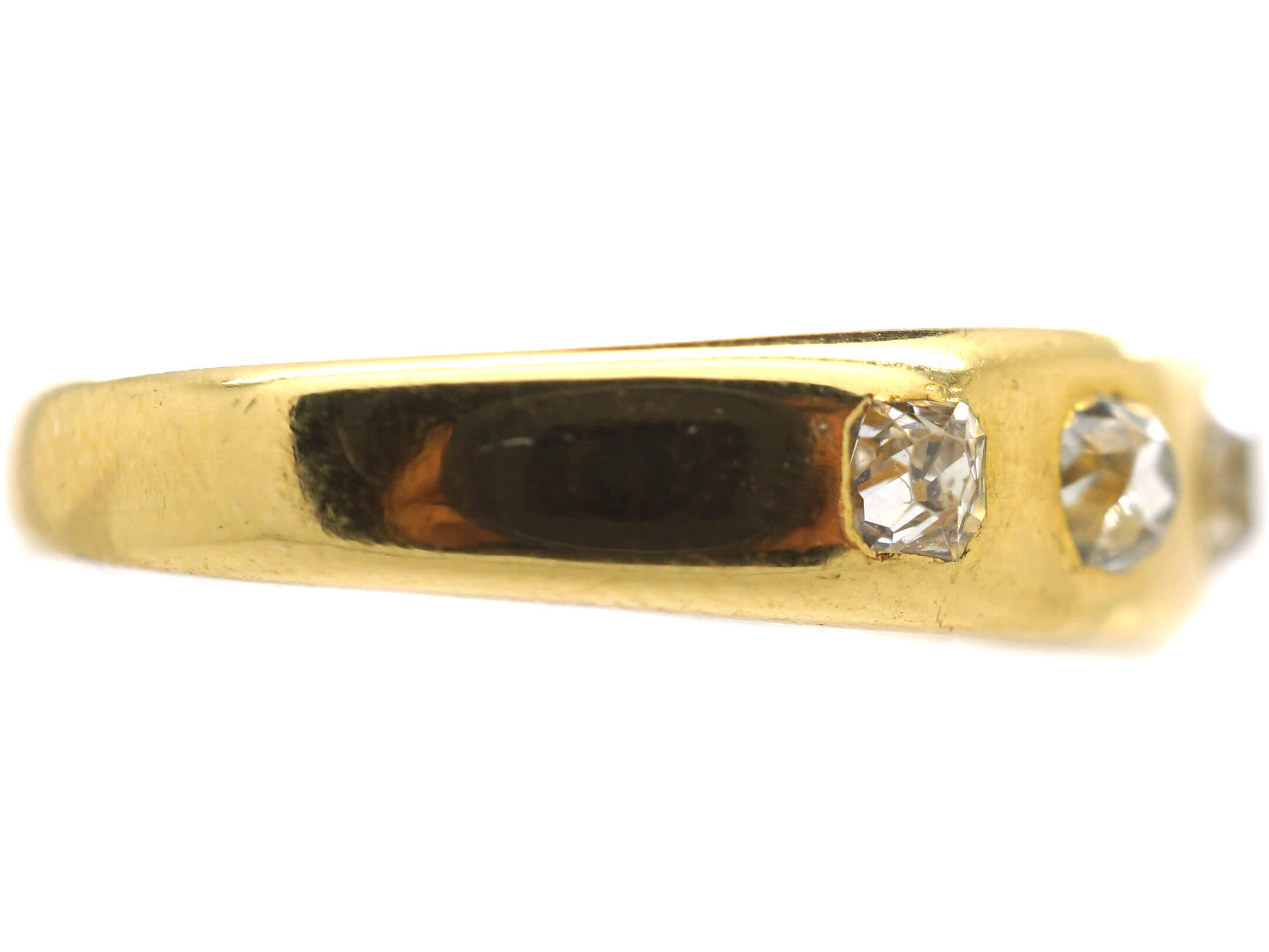Victorian Five Stone Diamond Rub Over Set Ring (477N) | The Antique ...