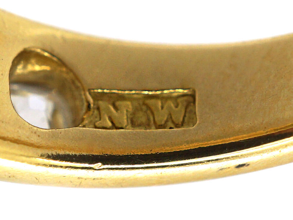 Victorian Five Stone Diamond Rub Over Set Ring (477N) | The Antique ...