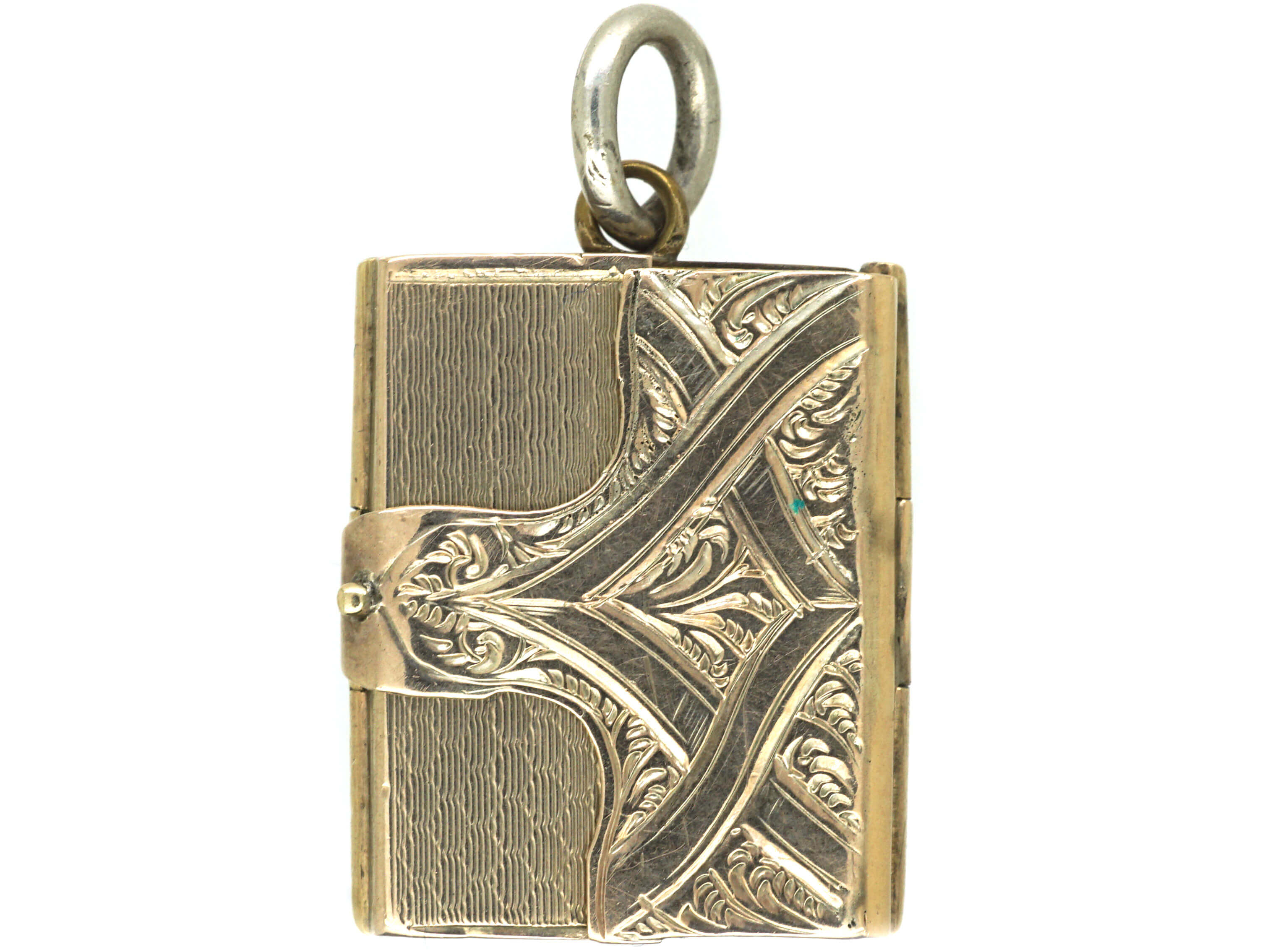 Early Victorian 9ct Gold Opening Book Locket (618N) | The Antique ...