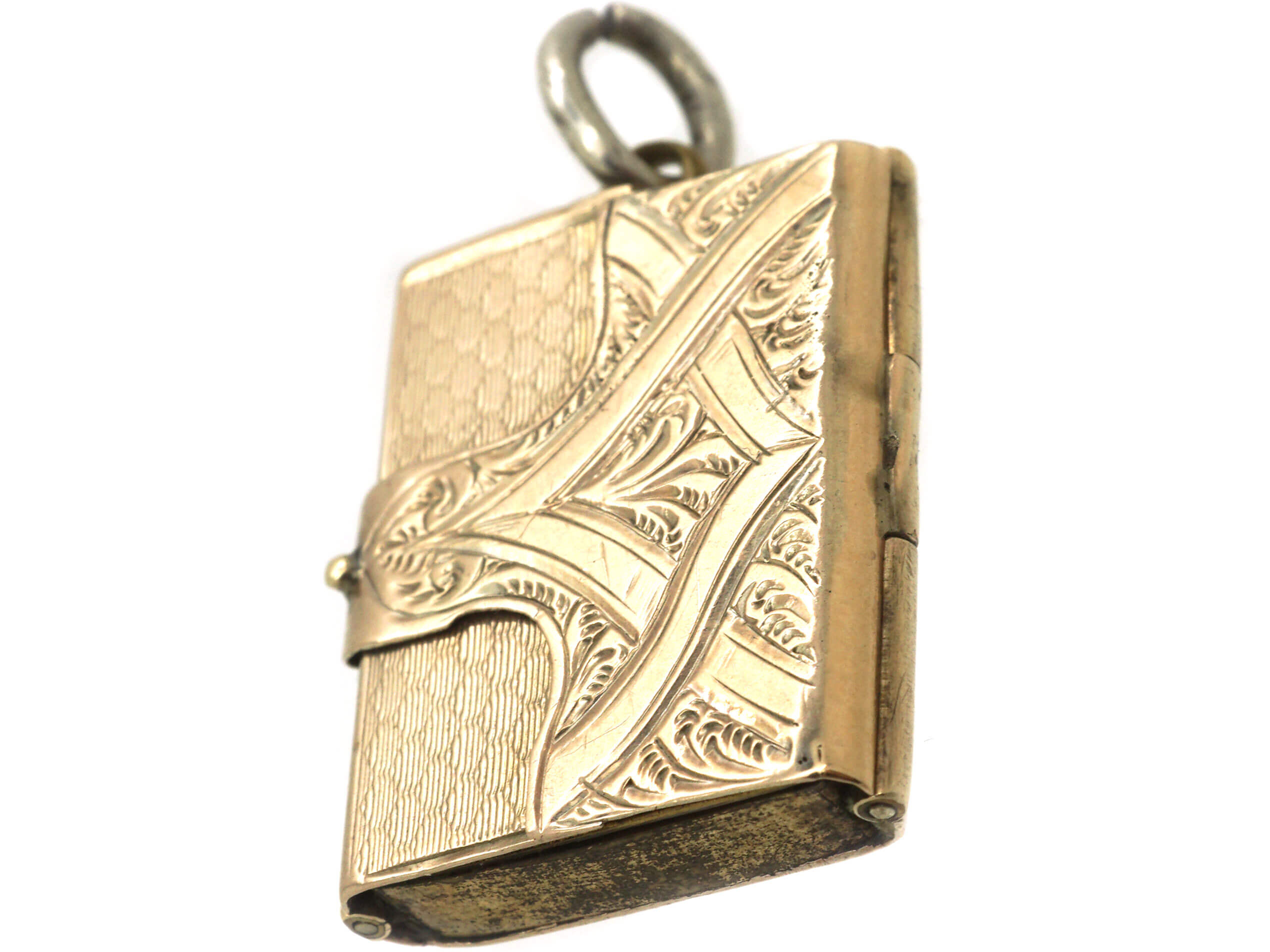 Early Victorian 9ct Gold Opening Book Locket (618N) | The Antique ...