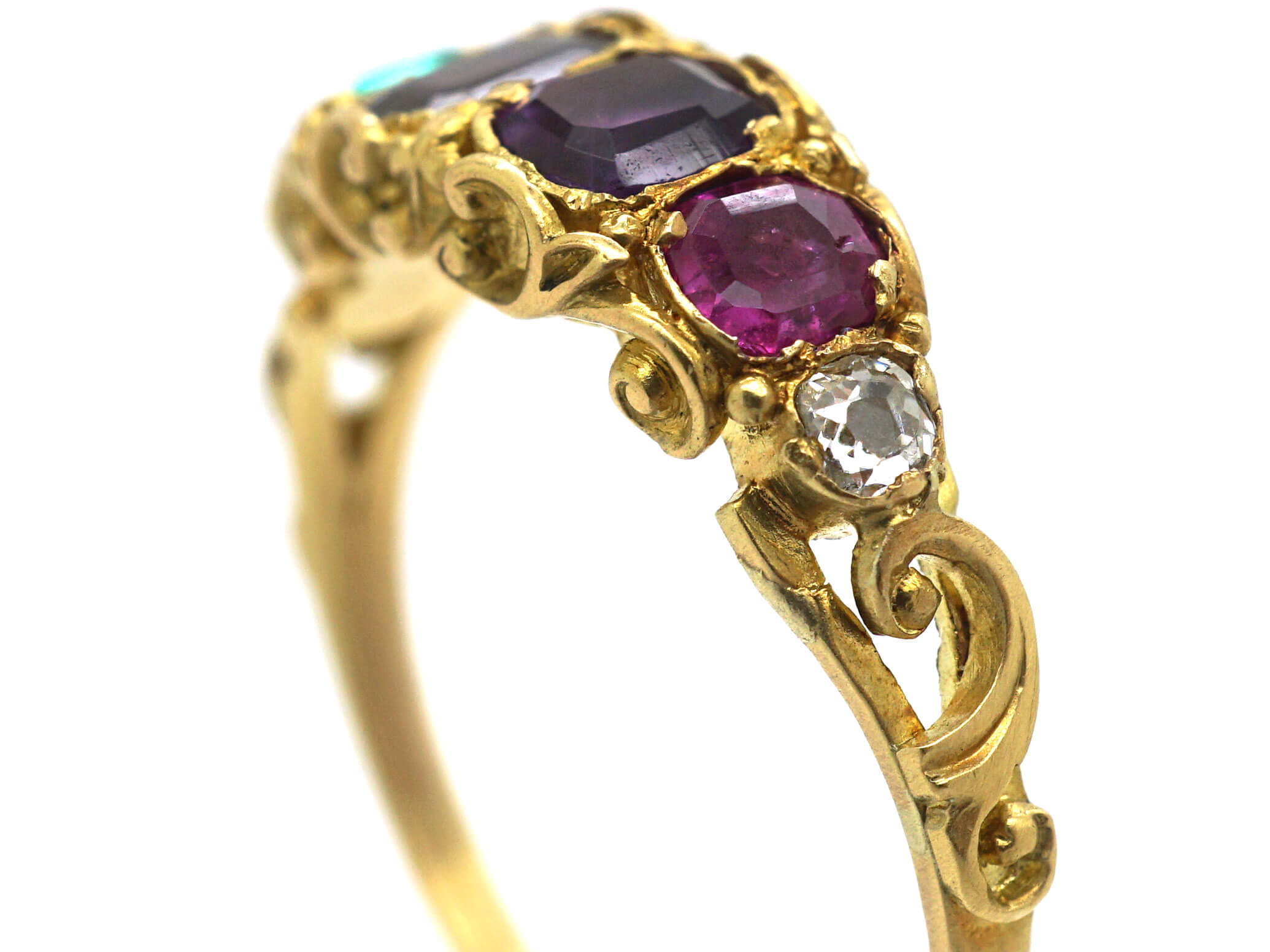 Regency 15ct Gold Regard Ring (566N) | The Antique Jewellery Company
