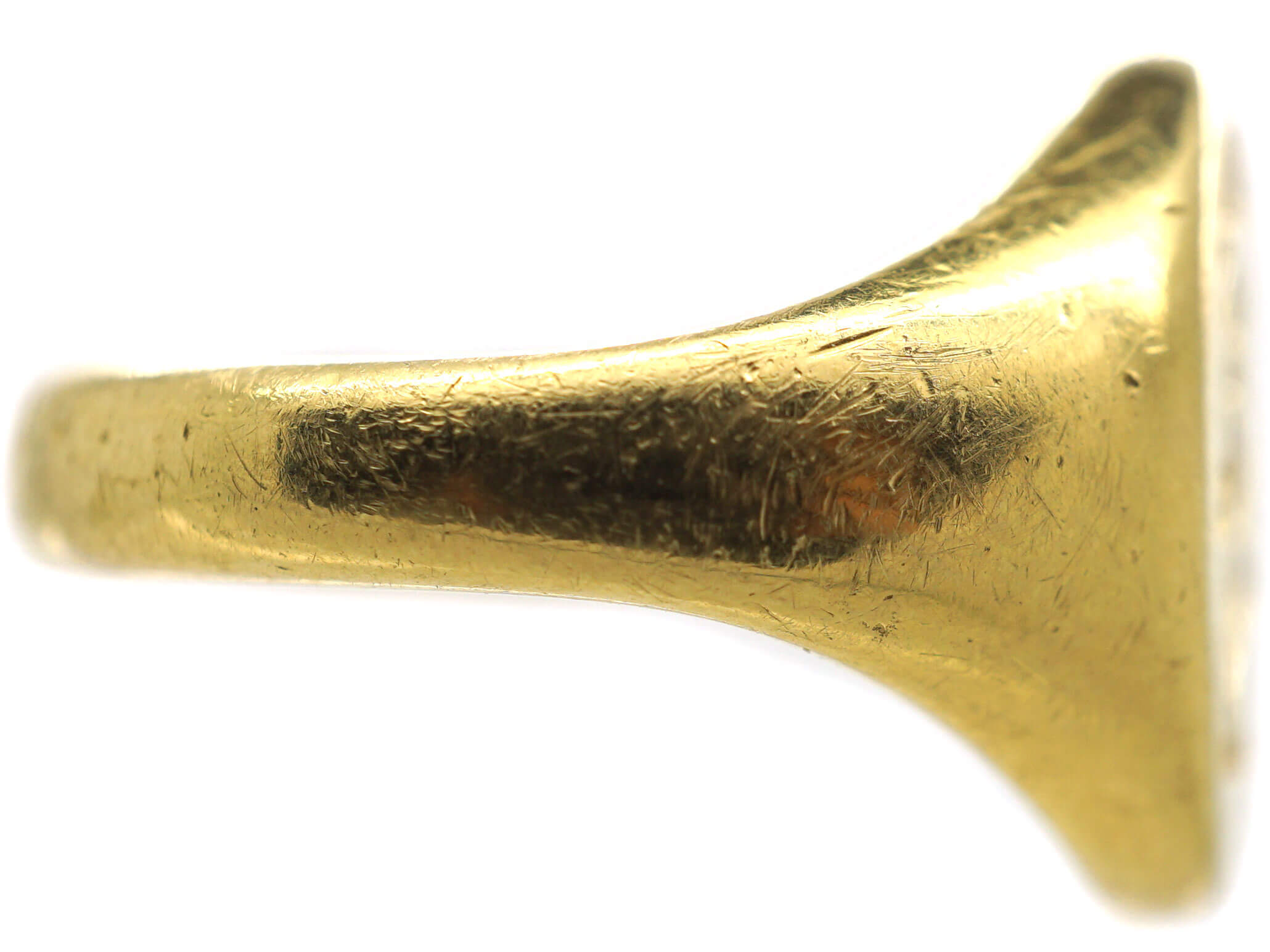 18ct Gold Signet Ring of a Lion Rampant (596N) | The Antique Jewellery ...