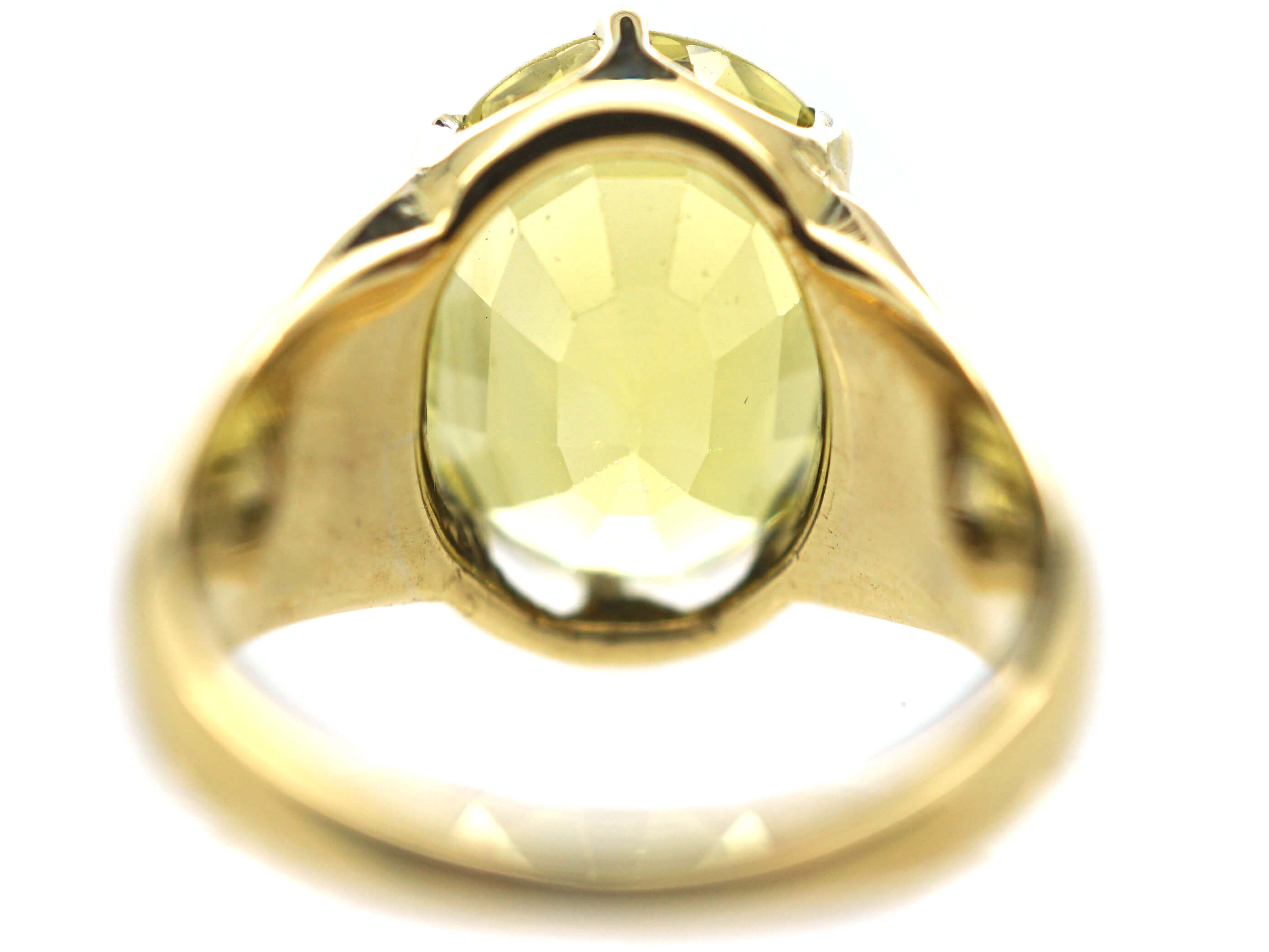 Victorian 18ct Gold & Chrysoberyl Ring (702N) | The Antique Jewellery ...