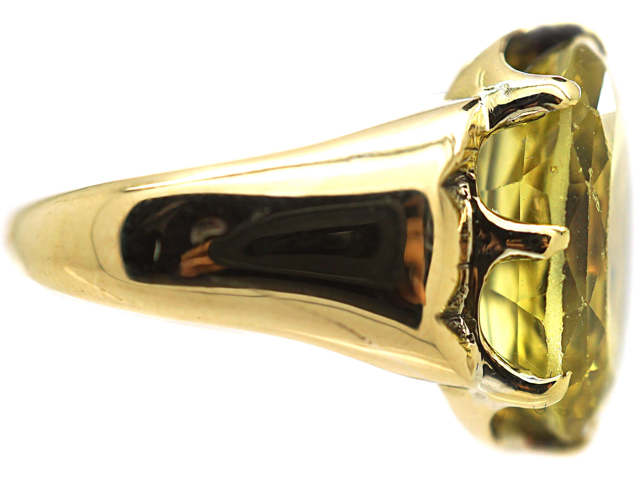 Victorian 18ct Gold & Chrysoberyl Ring (702N) | The Antique Jewellery ...